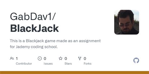 Github Gabdav1blackjack This Is A Blackjack Game Made As An