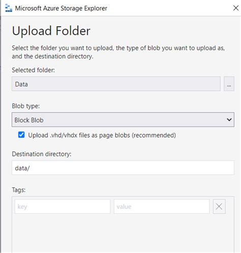 Cannot Create A Folder Under The Blob Container Microsoft Qanda