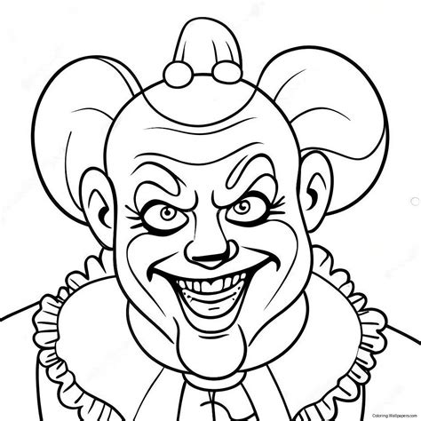 Icp Clown Character Coloring Page 66655 52744