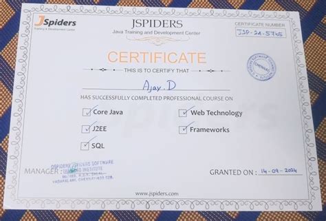 Ajay D On Linkedin Javafullstack Qspiders Techjourney Fullstackdeveloper