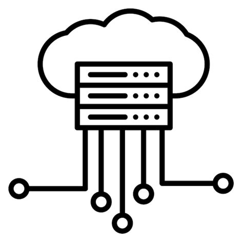 premium vector cloud computing vector illustration style