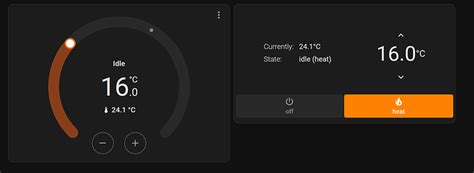 [solved With The Tile Card] Smaller Thermostat Card Frontend Home Assistant Community