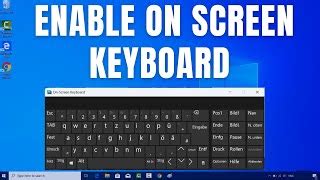 How To Enable On Screen Keyboard In Windows Doovi