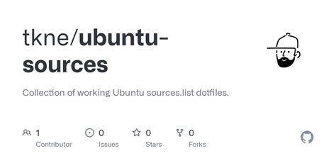 github tkne ubuntu sources collection of working ubuntu sources list dotfiles