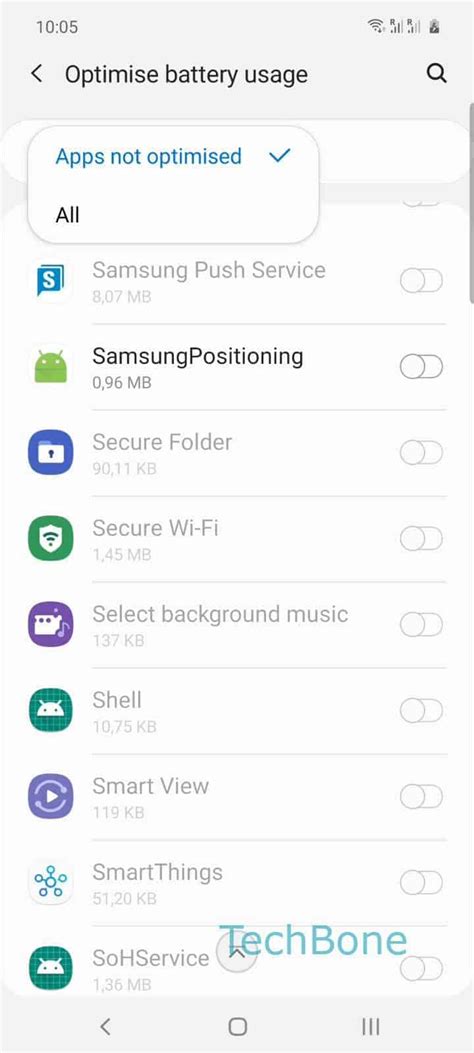 How To Optimize Battery Usage For Apps Samsung Manual TechBone