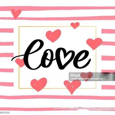 발렌타인 포스터 카드 라벨 배너 레터 슬로건 벡터 요소 발렌타인 데이 디자인 요소에 대한 타이포그래피 러브 하트 배경 주제에 대한 스톡 벡터 아트 및 기타 이미지 Istock