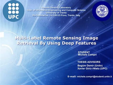Multi Label Remote Sensing Image Retrieval Based On Deep Features Pdf