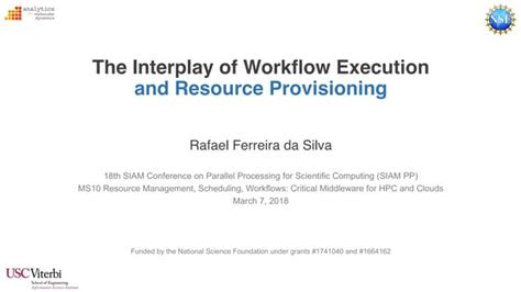 The Interplay Of Workflow Execution And Resource Provisioning Ppt