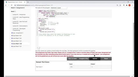 programming in java nptel assignment 1 question 4 solution with