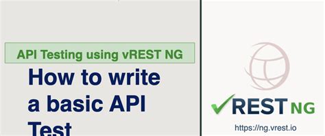 api testing using vrest ng how to write a basic api test dev community