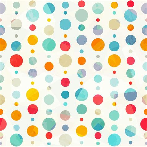 Premium Vector Colored Circle Seamless Pattern