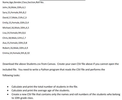 Solved Download The Above Babes Csv From Canvas Create Chegg Com
