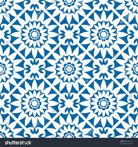 Geometric Floral Pattern Stock Vector 20876716 Shutterstock