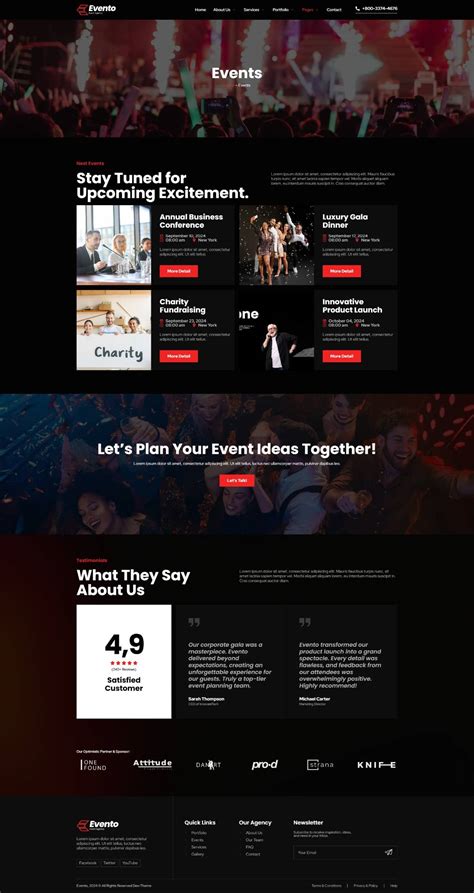 Evento Event Agency Elementor Template Kit By Dex Theme Themeforest