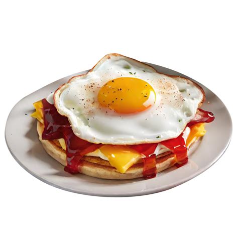 Plate With Tasty Breakfast 43273894 Png