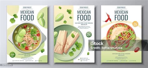 녹색 배경에 설정된 멕시코 음식 전단지 타 말레 타코 라임 수프 배너 메뉴 포스터 멕시코 전통 음식 광고 Publicity Event에 대한 스톡 벡터 아트 및 기타 이미지