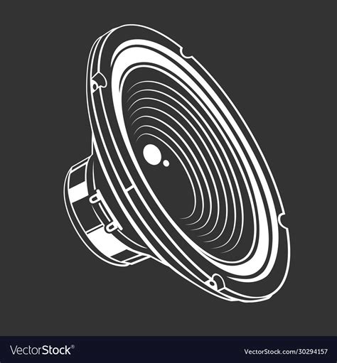 Audio Loud Speaker Royalty Free Vector Image Vectorstock