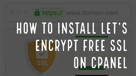 how to install let s encrypt free ssl on cpanel hosting hostkarle