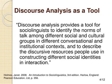 PPT Overview Of Discourse Analysis PowerPoint Presentation Free Download ID