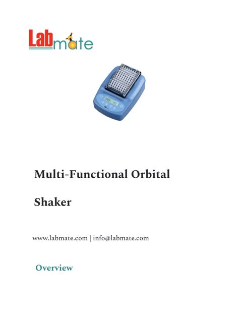 Ppt Multi Functional Orbital Shaker Powerpoint Presentation Free