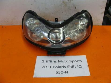 Find 11 12 13 Polaris Shift Iq 550n Dragon Front Headlight Head Light Lens In North Adams