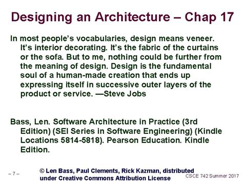 Csce 742 Software Architectures Lecture 09 Designing To