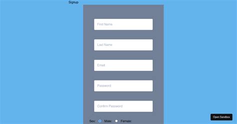React Codesandbox