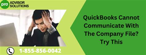 QuickBooks Cannot Communicate With The Company File Demopolis