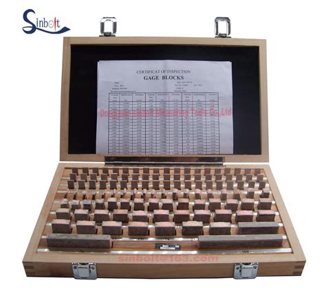 China Block Gauge Set 112PCS Set 0 Grade Precision Measuring Block China Block Gauge Block