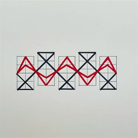 A Drawing A Geometric Abstract Art Design Premium Ai Generated Image