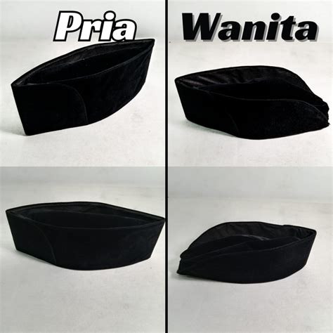 Jual Peci Pns Upacara Peci Paskibra Hitam Pria Wanita Shopee Indonesia