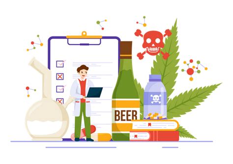 Drug Addiction Awareness Illustration Free Download Healthcare