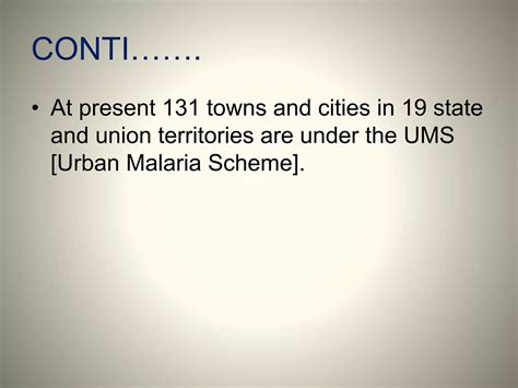 National Malaria Control Programe Pptx