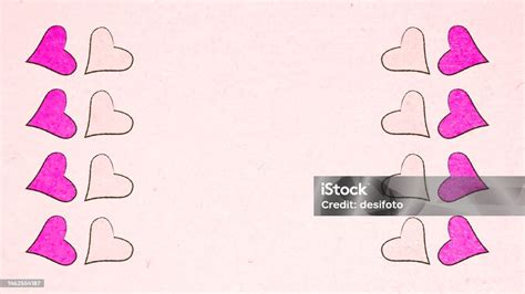 왼쪽 및 오른쪽 가장자리 테두리 프레임 패턴 작은 열 또는 단색 자홍색 자홍색 분홍색 및 검정색 윤곽선 하트 부드러운 파스텔 라이트 핑크 컬러 부드러운 로맨틱 흑백 일반 빈