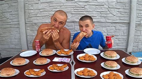 БУРГЕРЫ НАГГЕТСЫ ХОТ-ДОГИ КТО БОЛЬШЕ И БЫСТРЕЕ СЪЕСТ ПОЛУЧИТ ДЕНЬГИ ...