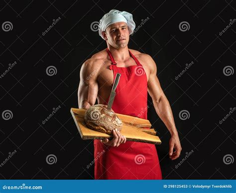 Bakery Advertising Cooking And Baking Chef Baker Man In Apron Guy