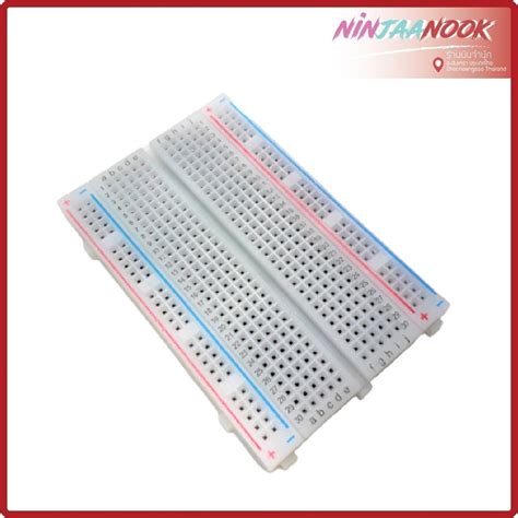 บอร์ดทดลอง 400 จุด Breadboard 400 Point Solderless Pcb Bread Board Test Develop Diy Iot Wire