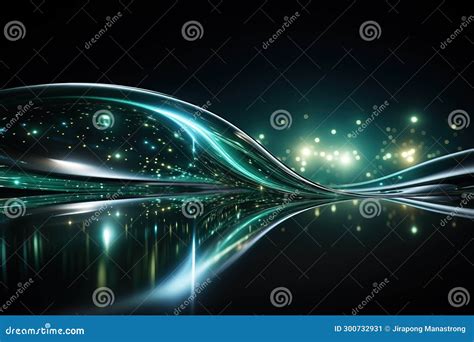 Light Data Tranfer Artificial Intelligence Network Background