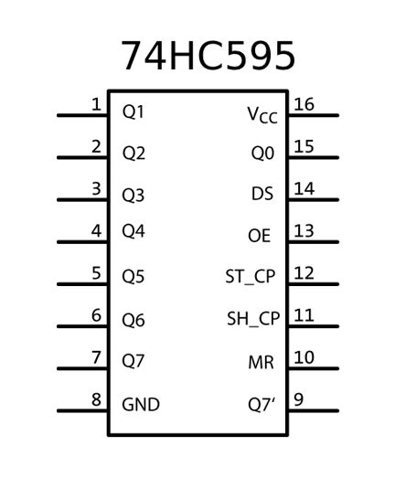 Interfacing 74hc595 Shift Register Arduino Electronics 360