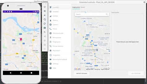 simulate altitude position in android emulator stack overflow