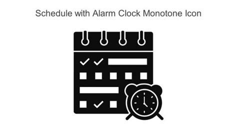 Schedule Monotone Icon Slide Team