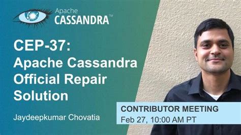 Adriano Bonacin On Linkedin Contributor Meeting Cep 37 Apache Cassandra Official Repair Solution…