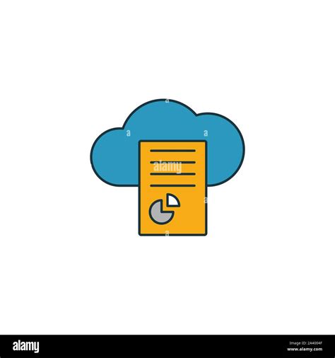 Cloud Report Icon Outline Filled Creative Elemet From Big Data Icons Collection Premium Cloud