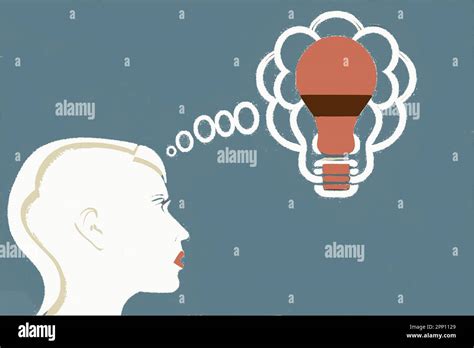 Business Concept Vector Image Thinking Process From Idea To Implementation Stock Vector Image