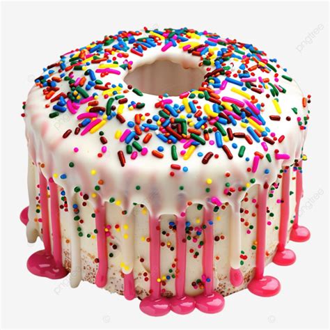 아이싱과 스프링클을 곁들인 생기 넘치는 크리스마스 케이크 케이크 착빙 뿌리다 Png 일러스트 및 이미지 에 대한 무료 다운로드 Pngtree