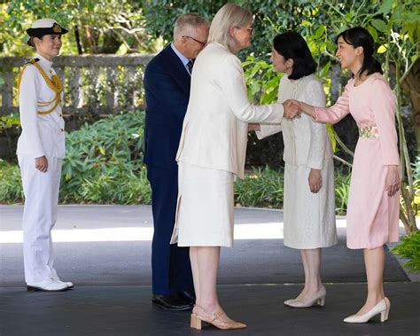 Princess Kiko And Princess Kako Welcome The Governor General Of Australia