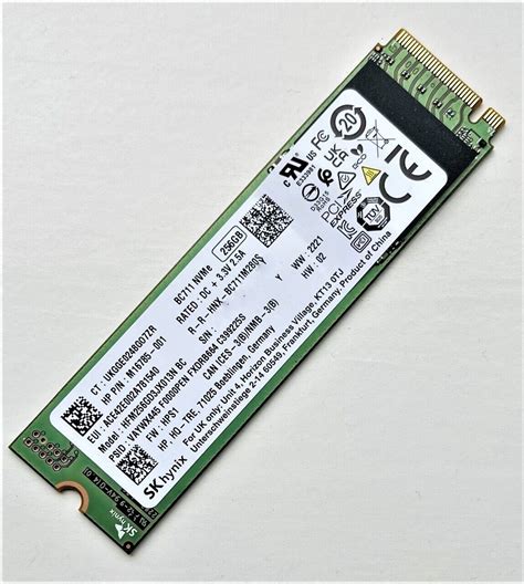 Sk Hynix M2 2280 Pcie Nvme Ssd 256gb Sequential Read 3400 Mbs