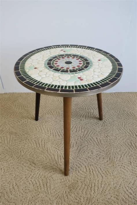 15 Photos Elevate Your Decor With Mosaic Tile Round Side Tables