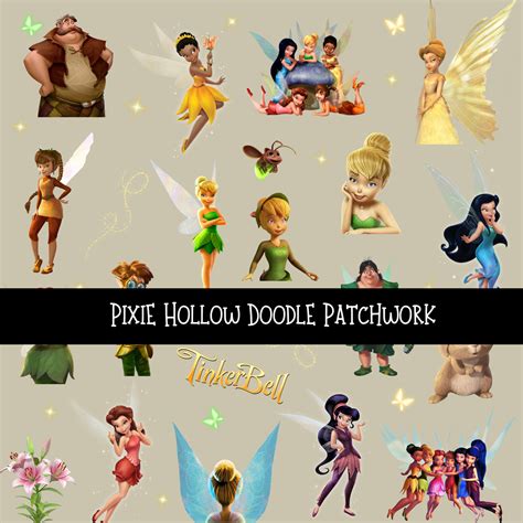 Pixie Hollow Patchwork Set Kraft Craze