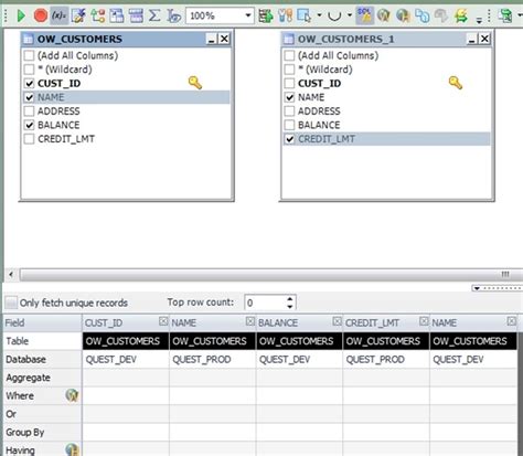 Querying Multiple Schemas On Same Database Toad Data Point And Toad